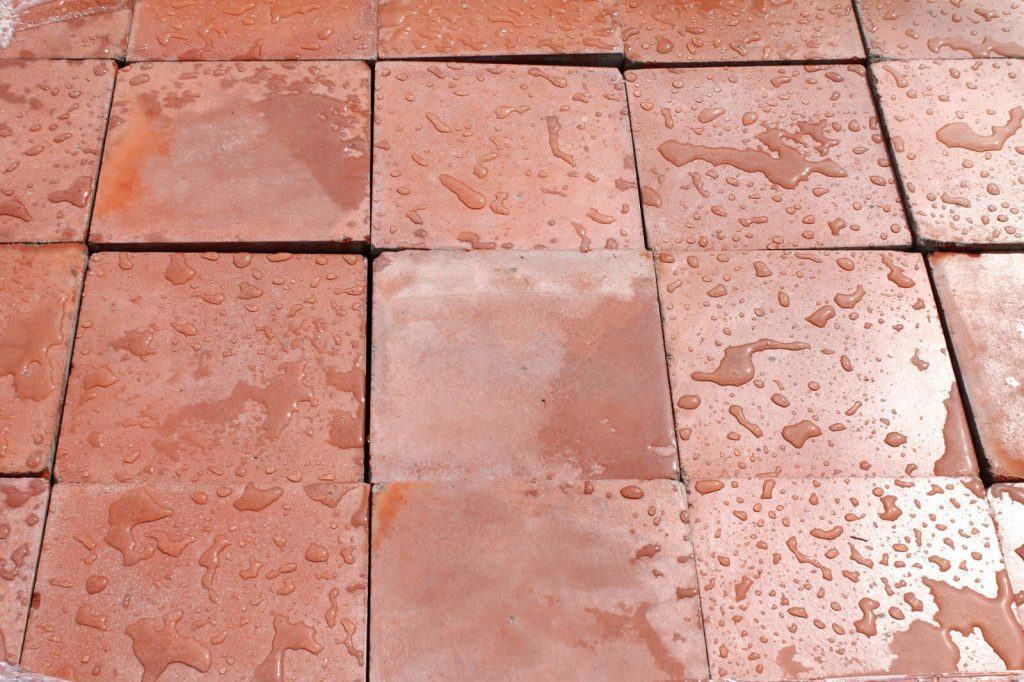 Reclaimed 9 x 9 Inch Terracotta / Red Quarry Tiles - Warwick Reclamation