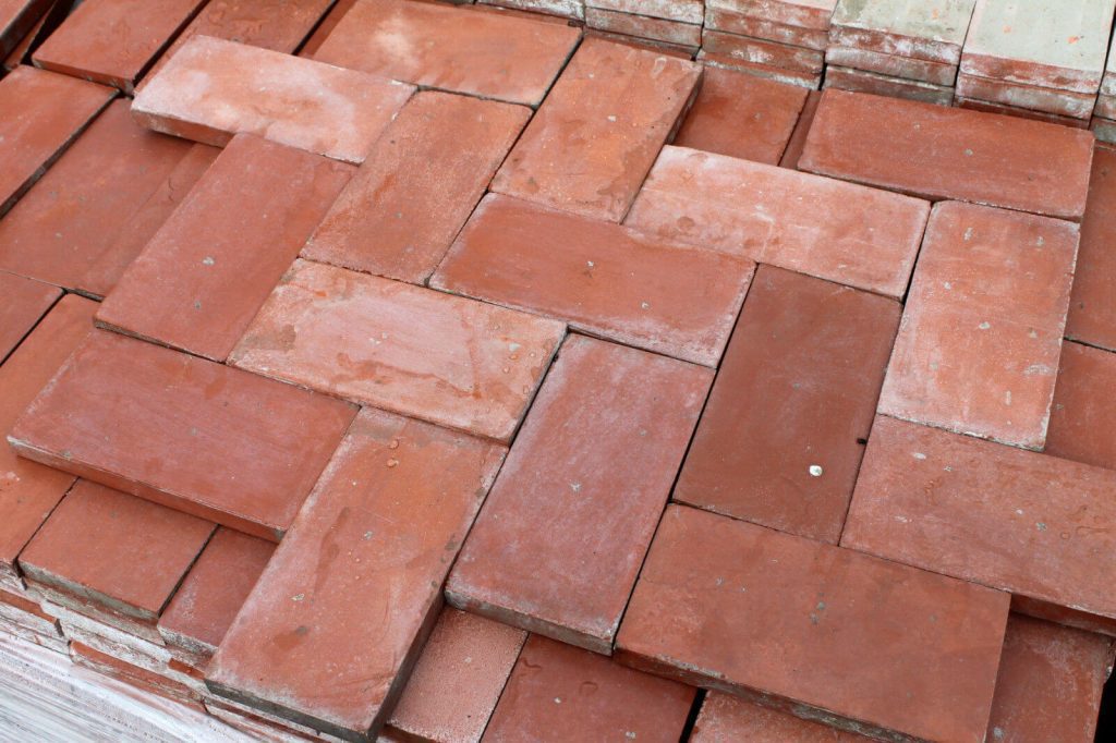 Reclaimed 9 x 4.5 Inch Terracotta / Red Quarry Tiles - Warwick Reclamation