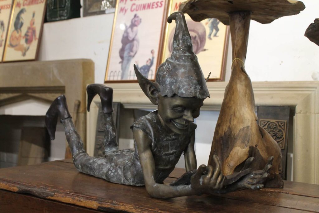 z* SOLD - Similar Wanted - Large Bronze Pixie / Elf / Goblin Statue ...