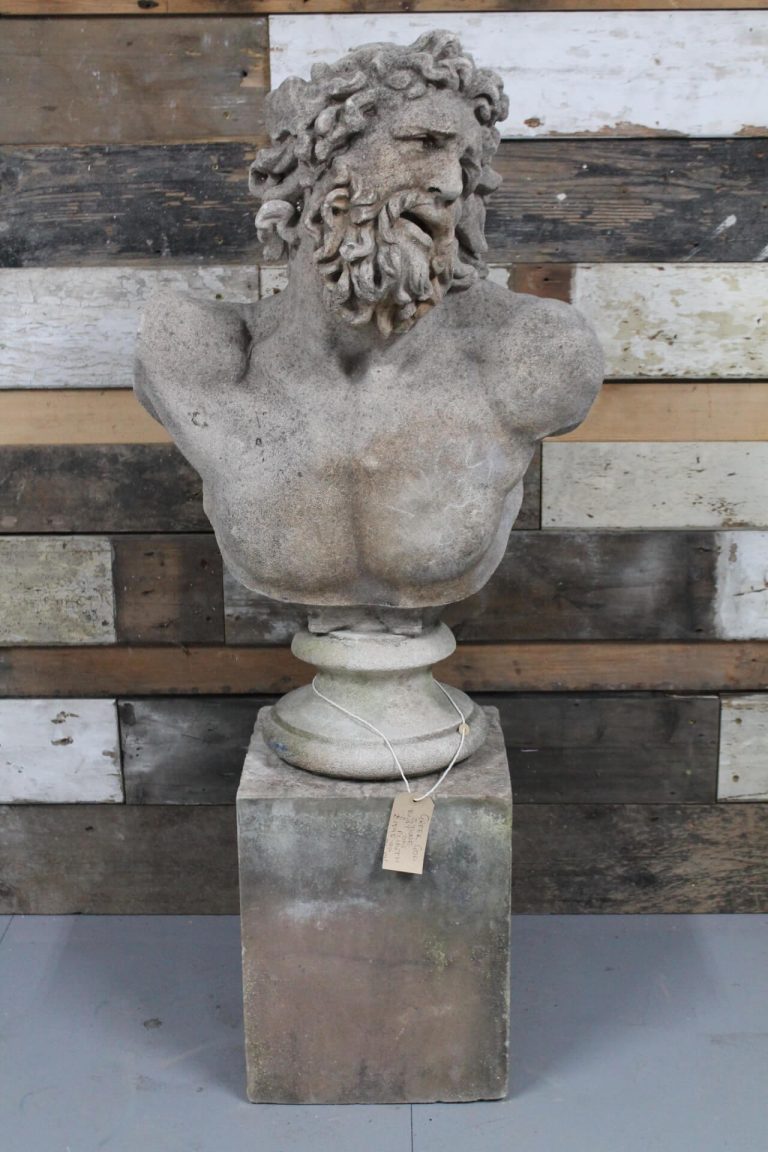 z* SOLD - SIMILAR WANTED - Reclaimed LAOCOON Greek God Stone Bust On ...