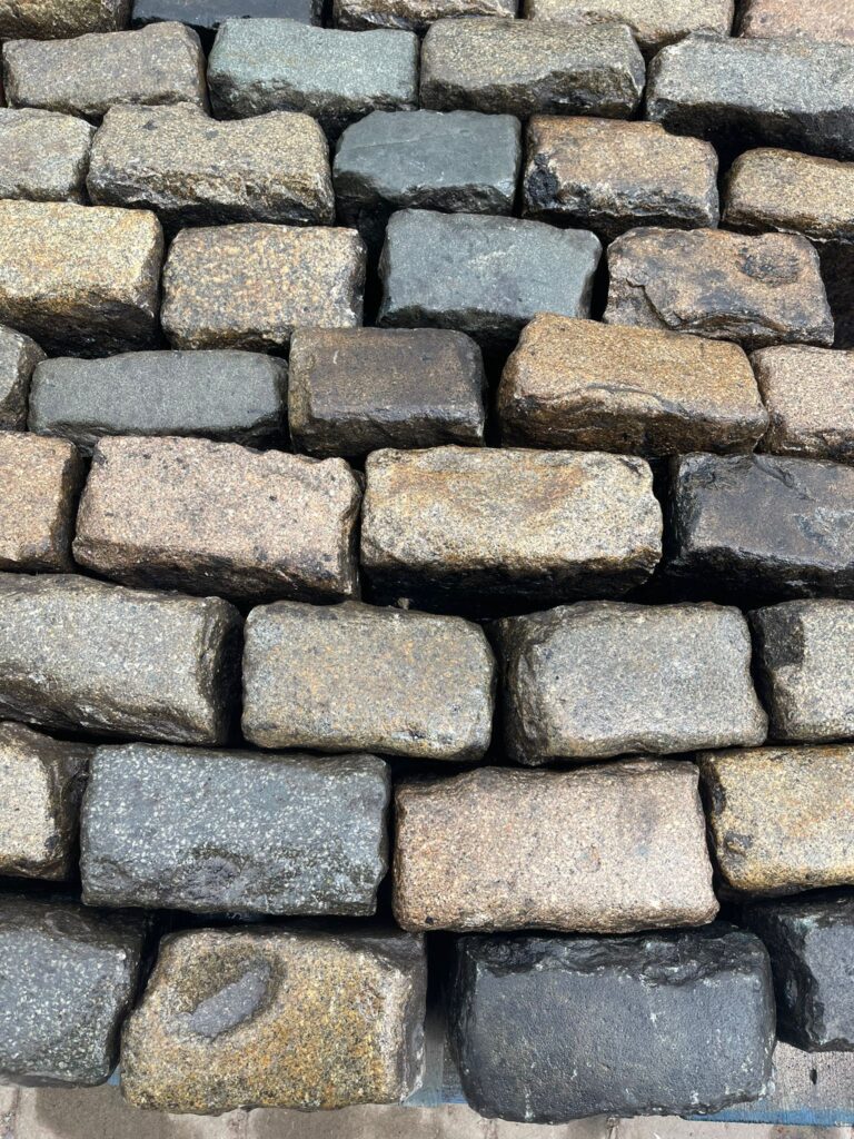 Reclaimed Manchester Multi Granite Cobbles - Warwick Reclamation