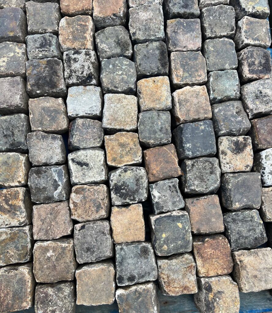 Reclaimed Multi Coloured Granite Cubes - Warwick Reclamation