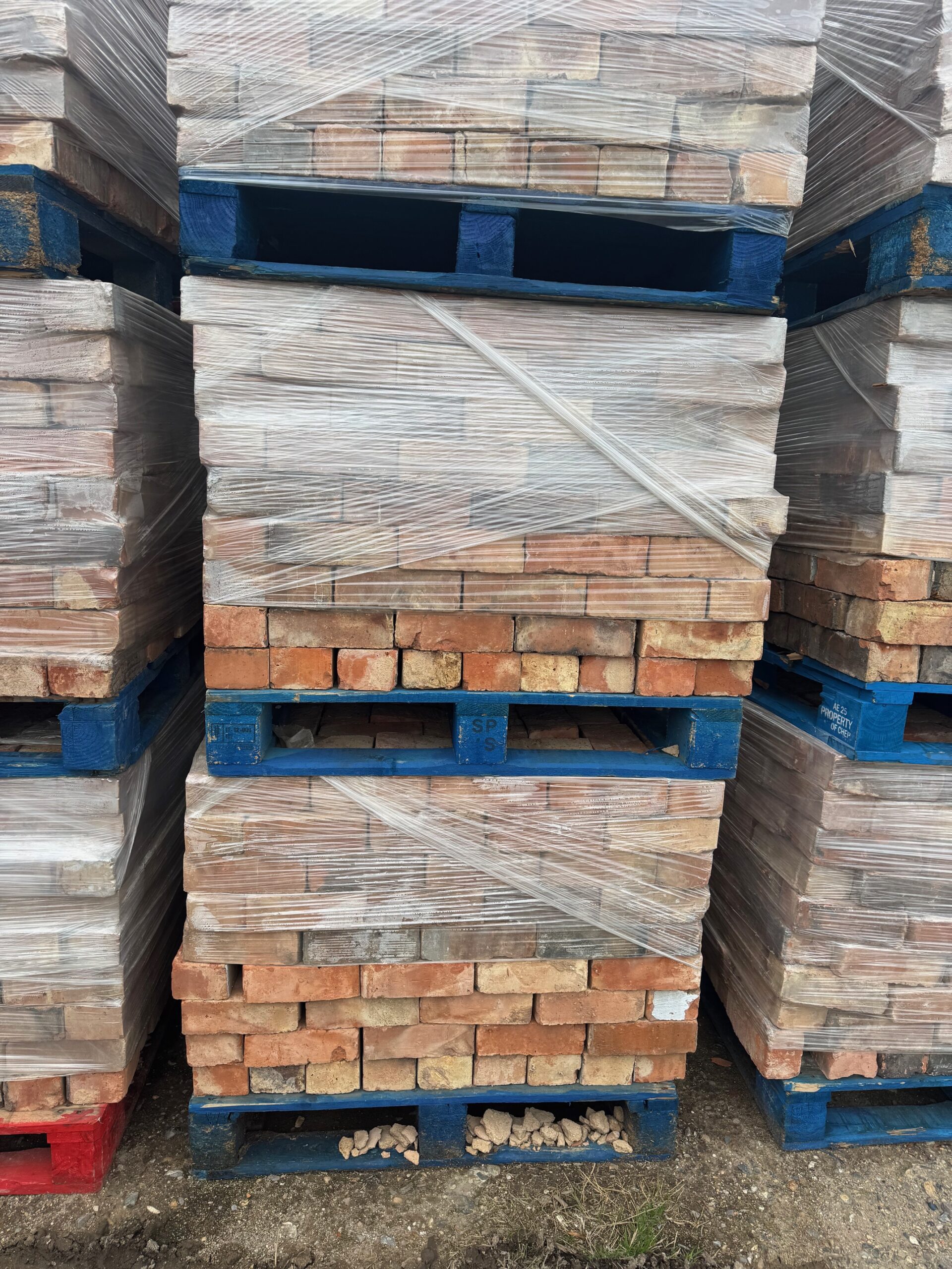 Reclaimed 3 Inch Leicester Wirecut Bricks - Warwick Reclamation